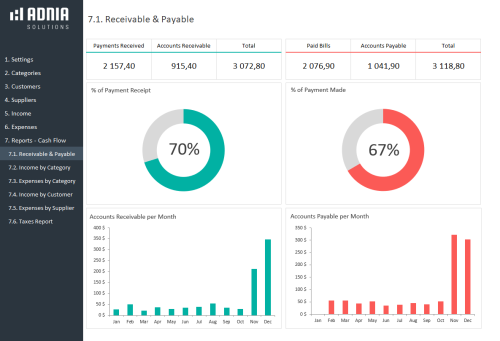Complete Business Finance Management Template | Adnia Solutions
