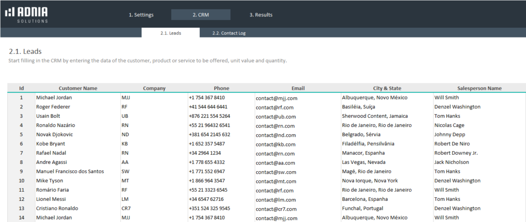 CRM Excel Spreadsheet Template 3.0 | Adnia Excel Templates CRM Excel Spreadsheet Template 3.0 | Adnia Excel Templates