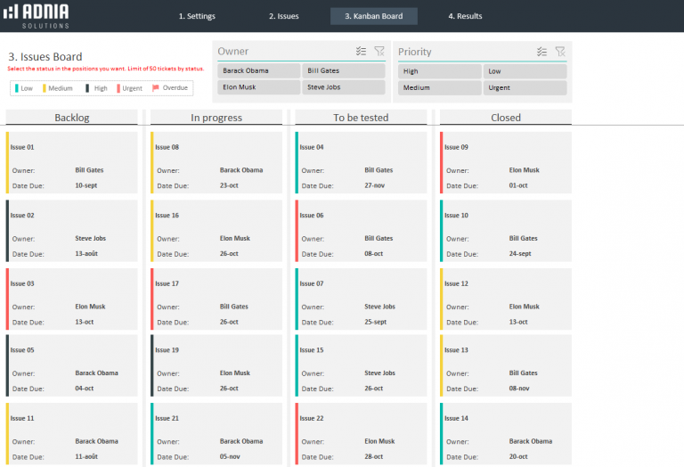 Issue Log Excel Template | Adnia Solutions